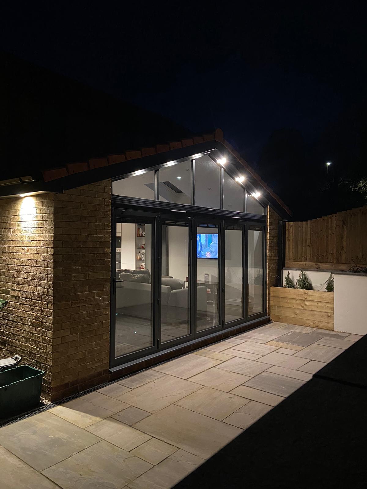 Single Storey Rear Extension with LED Lighting - CK Architectural Leeds